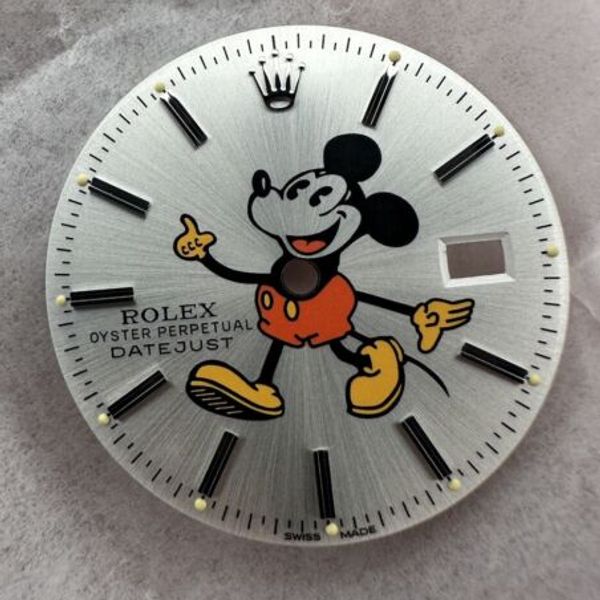Dial Per Rolex Mickey Mouse Topolino Custom | WatchCharts Marketplace