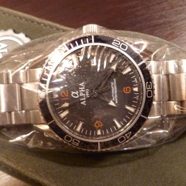 NOS (new old stock) Alpha Planet Ocean Homage / Black | WatchCharts