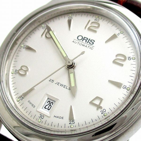 [Used] Oris Classic Original Auto Men's Silver Dial 633-7509 Watch BOX ...
