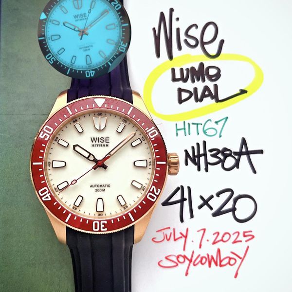 [WTS] HITMAN HIT67 Full Lume Special Edition (Rose Gold) Lume dial ...