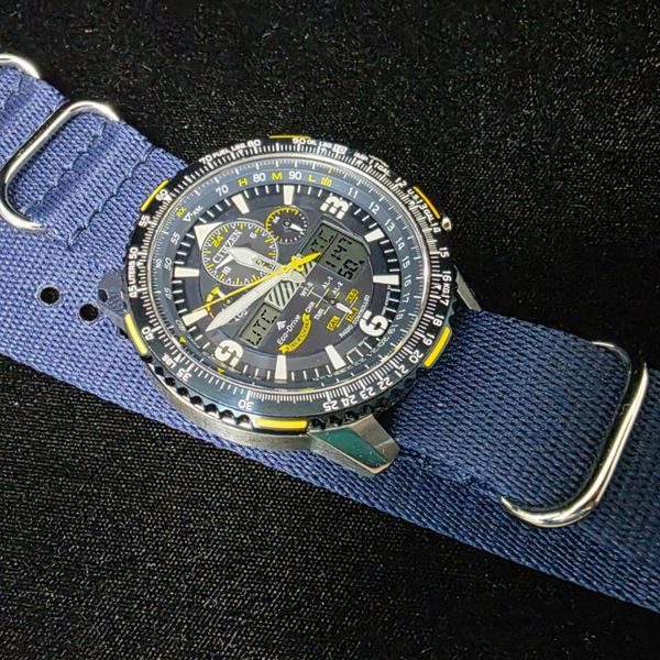 Citizen JY8078-01 Promaster Blue Angels Skyhawk A-T Men's 46mm ...