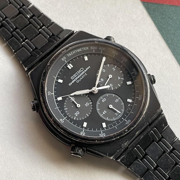 [WTS] Rare August ‘83 Seiko Speedmaster Chronograph Black PVD - 7A28-7110 - $325 Shipped ...