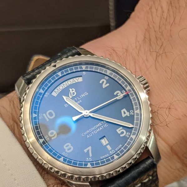 FS Breitling Navitimer 8/Aviator 8 Day-Date - Blue Dial - Full Kit ...