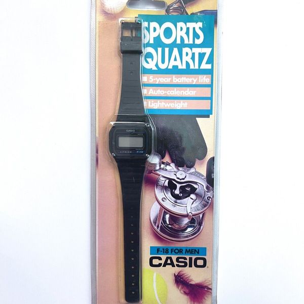 CASIO F-18 80s watch, sports, original from 1980 | WatchCharts Marketplace