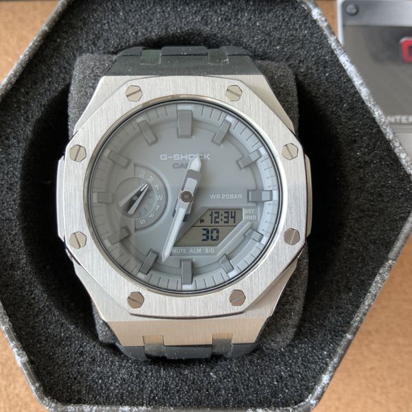 FS: Casio GA2100 Grey & Casioak Mod | WatchCharts Marketplace