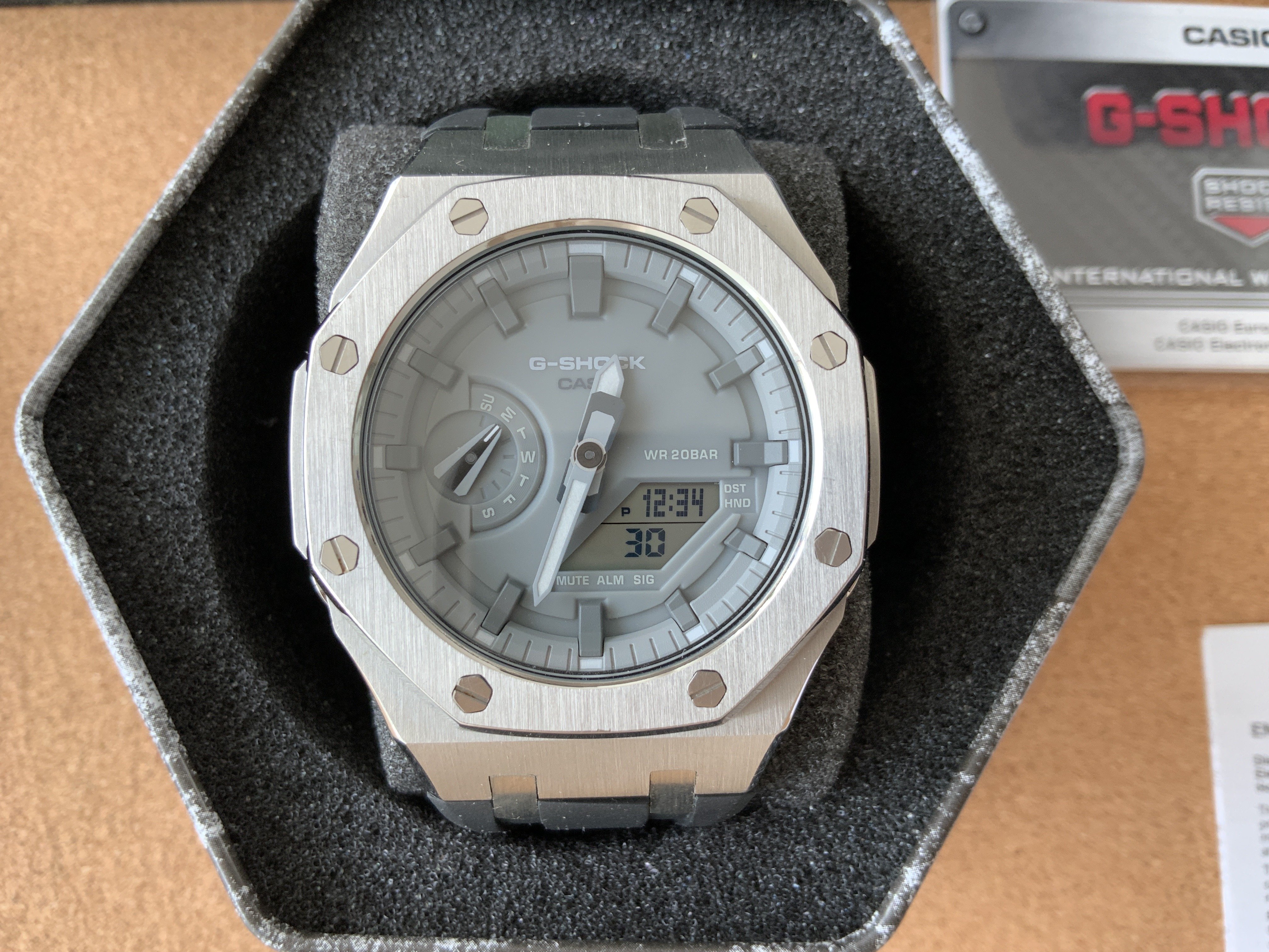 FS: Casio GA2100 Grey & Casioak Mod | WatchCharts Marketplace