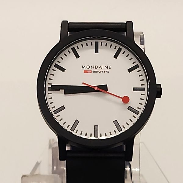 Mondaine SBB CFF FFS Official Swiss Railways Men's Watch White Dial ...