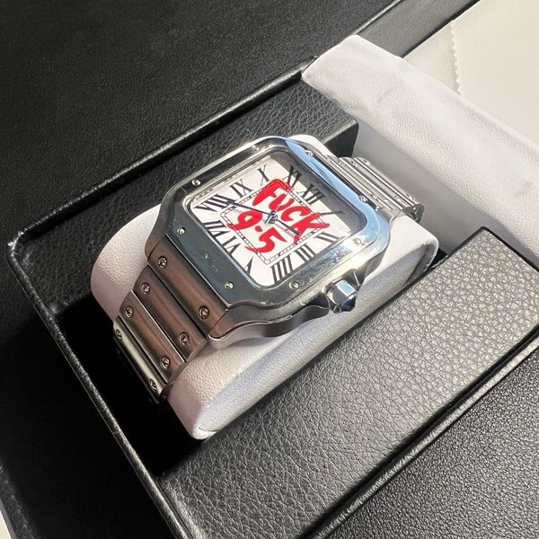 Silver Automatic Seiko Custom Red Watch Face | WatchCharts Marketplace