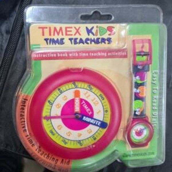 Timex Kids Time Teachers Cat And Dog Watch With Interactive Time ...