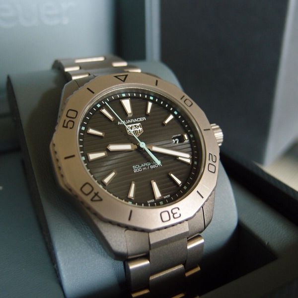TAG Heuer Titanium Solargraph Aquaracer Dive Watch | WatchCharts