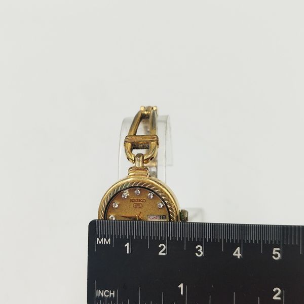 Seiko 5 Automatic Watch Ladies Date Ref. 2949-0290 Gold Toned Working ...