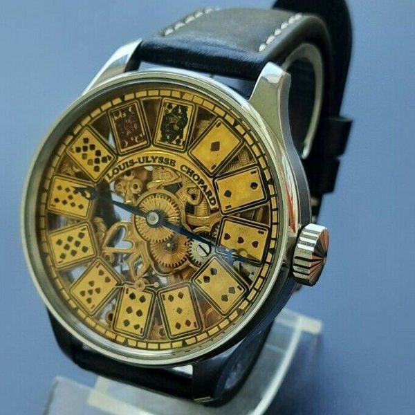 Quality L.U.Chopard Skeleton Men's Wristwatch Swiss movement | WatchCharts