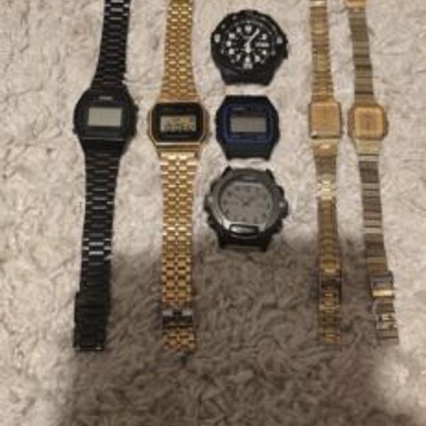 Vintage Casio Mens Watches Bundle + Seiko, Pretina. UNTESTED ...
