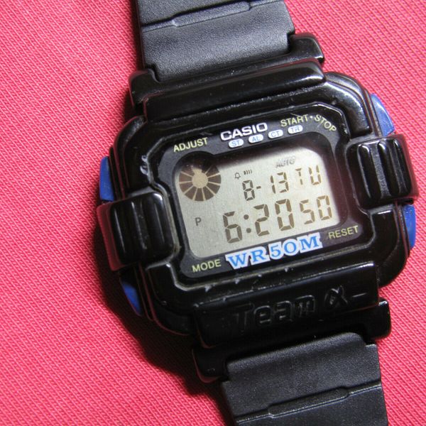 Vintage CASIO TM-16 Basketball Timer "RARE BLUE Buttons" Watch digital ...