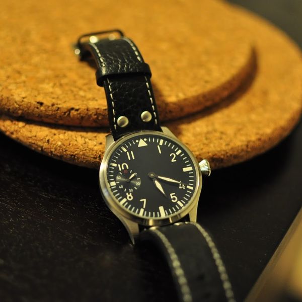 SOLD - [AUS] Custom Pilot Watch 42mm - UNITAS 6497 | WatchCharts ...
