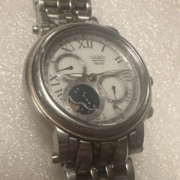 Citizen Eco-Drive Calibre 8651 Men's Moon Phase Multi-function Watch ...