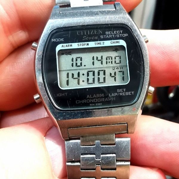 Citizen digital watch 1983 seven works | WatchCharts Marketplace