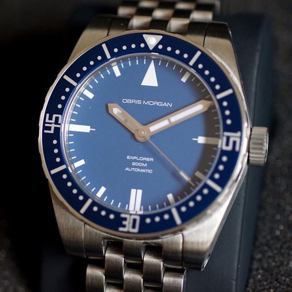 SOLD Obris Morgan Explorer I Miyota 9015 Complete Set Like New Blue ...