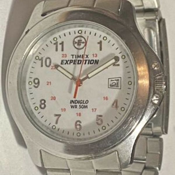 Timex Indiglo 50M SS Mens Watch R8 | WatchCharts