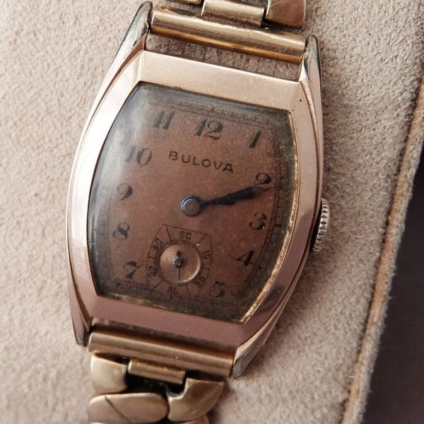 1941 Bulova Alderman watch, 10AX 17 jewel movement & copper dial ...