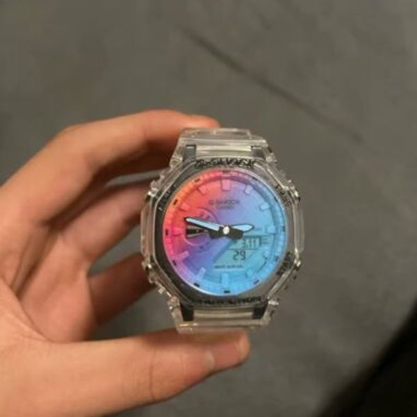 Casio G-Shock GA-2100,CasiOak, Rainbow Dial Effect - Very Rare Brand ...