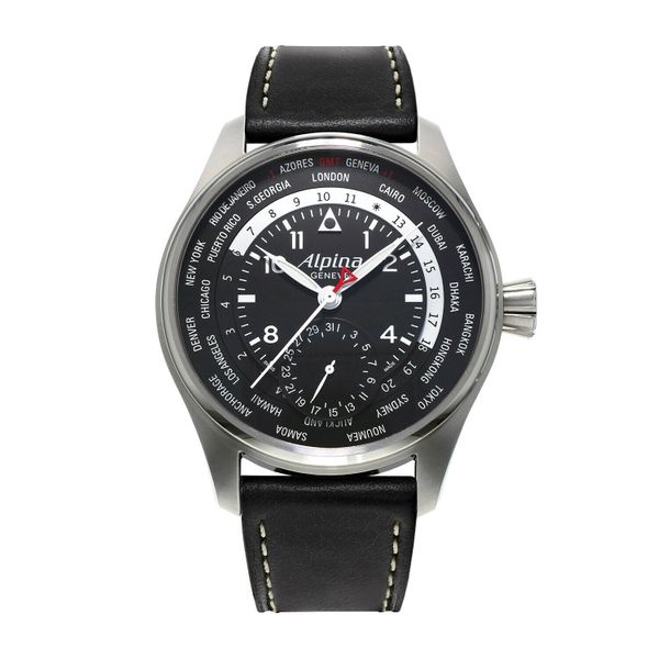 Alpina Men's Startimer Pilot World Timer Swiss Automatic 44mm Watch AL ...