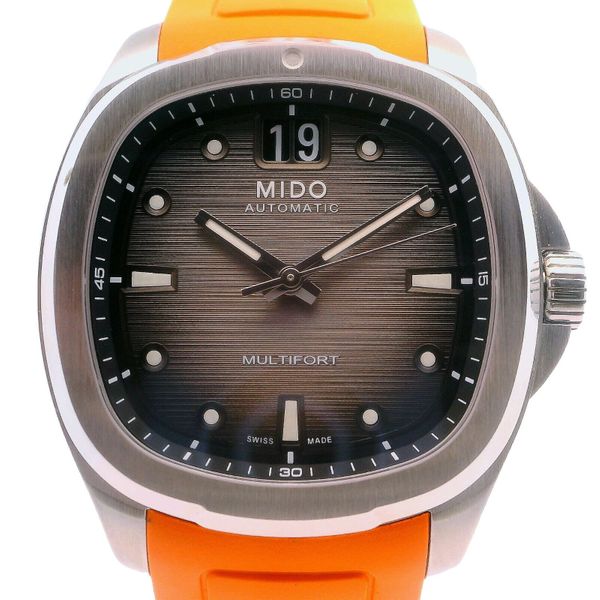 HAU Mido Multifort Automatic Orange Rubber Strap | WatchCharts Marketplace
