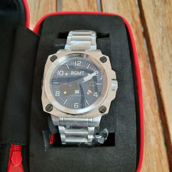 RGMT Altimeter Black Automatic 46.5 mm w Stainless Steel Bracelet ...