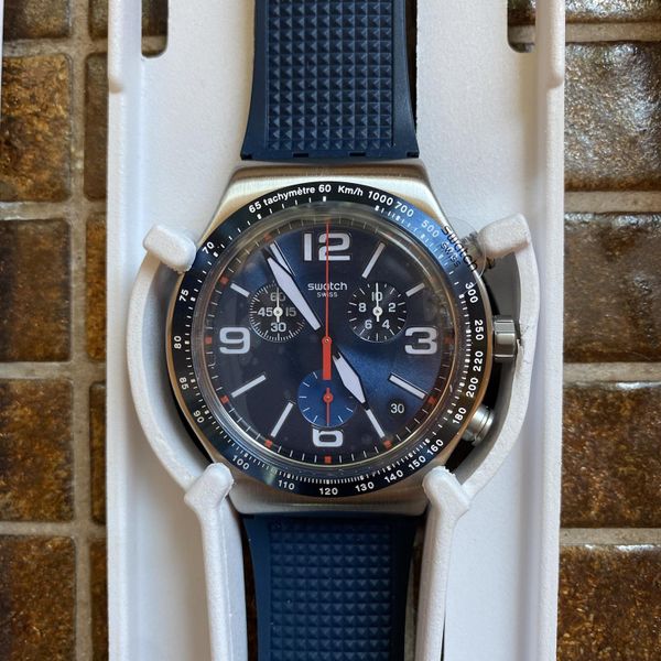 [WTS] Swatch steel IRONY blue, BNIB full kit, 50% proceeds to charity ...