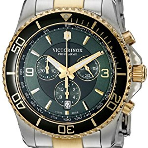 Victorinox Men's 241693 Maverick Chronograph Two-Tone Stainless Steel ...