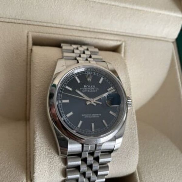 Rolex Datejust 36mm Blue Face with Jubilee Bracelet. Box and Papers ...