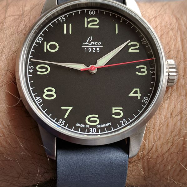 Laco Classic Black 42 Automatic-Near Mint | WatchCharts Marketplace