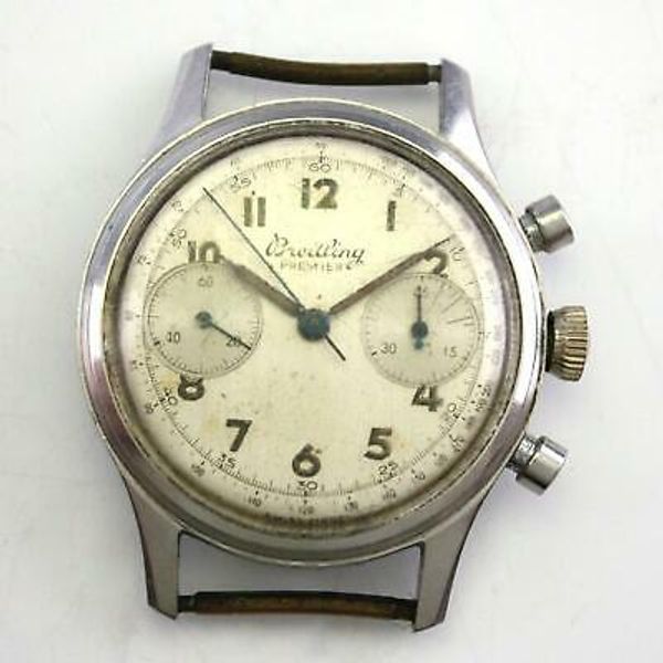 Vintage Breitling Premier 790 Chronograph Men's 35mm Stainless Steel ...
