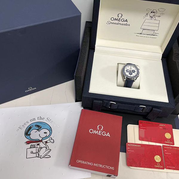 New OMEGA Omega Speedmaster Moonwatch Silver Snoopy Award 310.32.42.5 ...