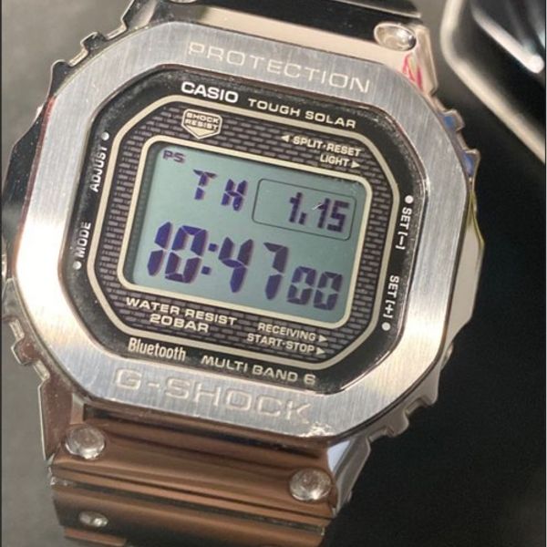 Available Unpolished Casio g-shock steel gmwb-5000D-1dr full metal ...