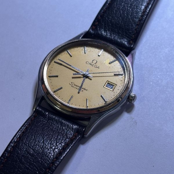 Omega Seamaster Quartz 1430 ETA 955.414 New Movement Menâ s Waffle Dial ...