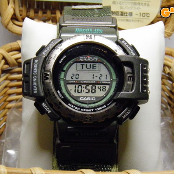 CASIO PROTREK PRT-40BVJ-3T BIRD LIFE eagle mizuku model triple sensor ...