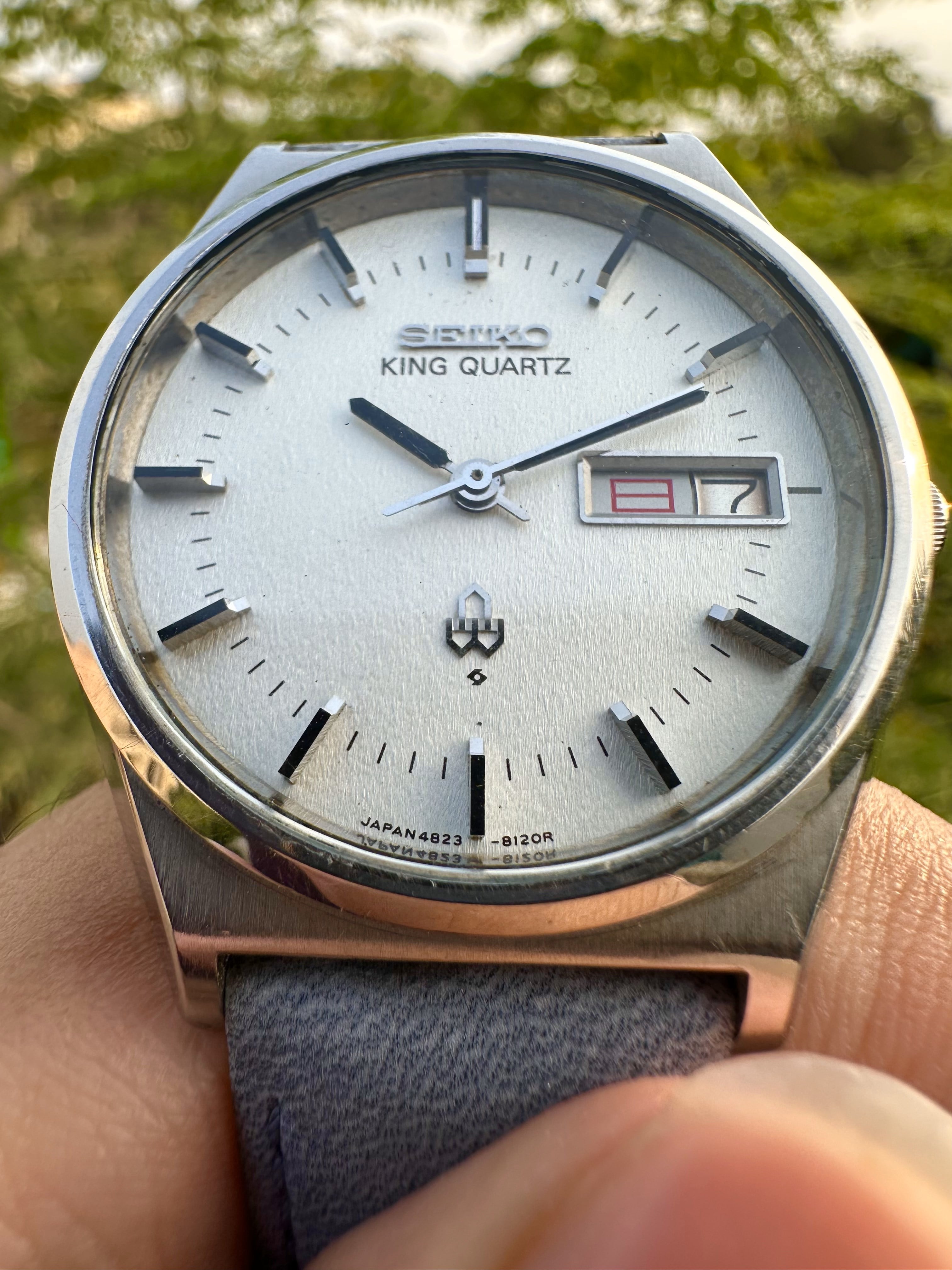 [WTS] Seiko King Quartz - 4823-8120 - White Textured Tree Trunk Dial ...