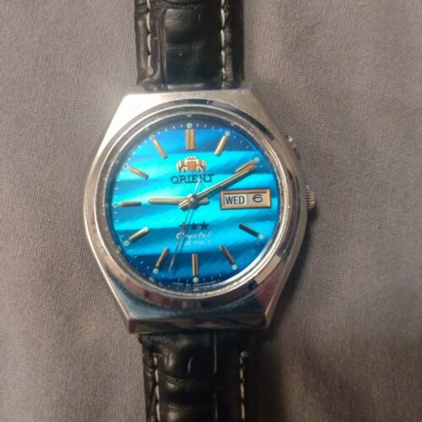 Orient tri star automatic watch gorgeous blue dial. 469WB7-70 CA ...