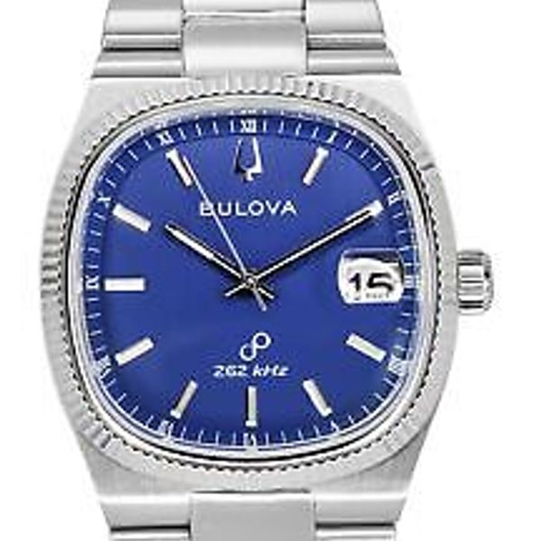 Bulova Classic Super Seville 262kHz Precisionist Blue Dial 96B440 Mens ...