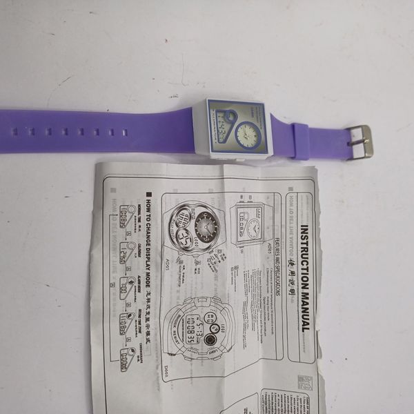 Retro Vintage NEW. CASIO FILM WATCH PURPLE FS-03 - Full Working Order ...