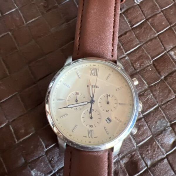 Fossil Men's FS5380 112205 Chronograph With Date On Dial Analog ...