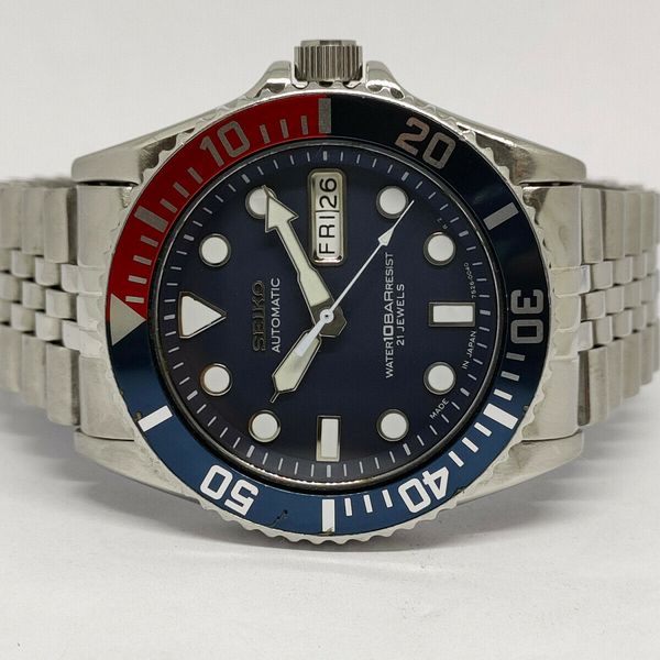 SEIKO DIVER 7S26-0040 SKX033J SUBMARINER 10 BAR AUTOMATIC MENS WATCH ...
