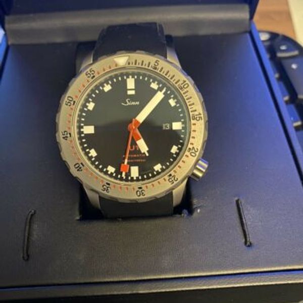 Sinn U1-T Fully Tegimented Dive Watch H Link Bracelet w/ Box And Papers ...