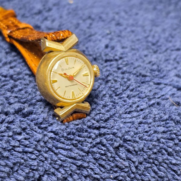 Vintage Bulova Tiny Fully Automatic Ladies Nurses Watch with Fancy ...