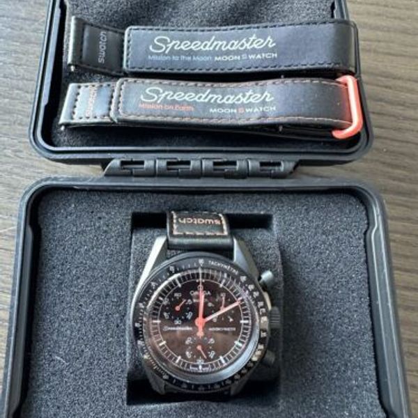 Omega X Swatch MoonSwatch Metal Mission On Earth Lava Custom Mod ...