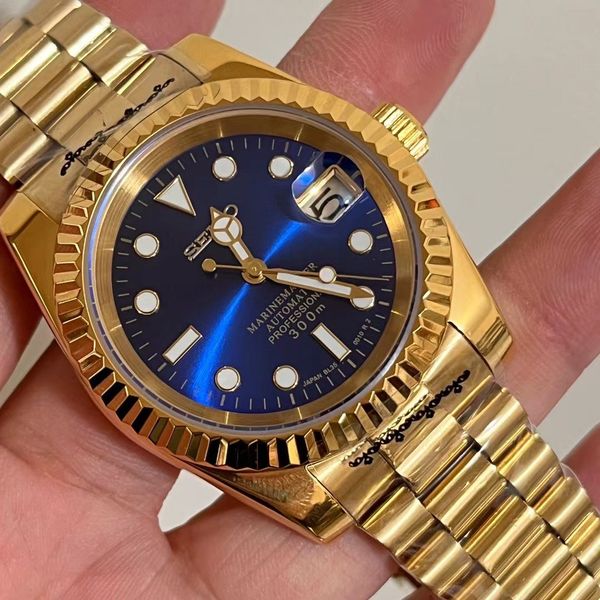 Seiko Mod gold custom datejust 36mm 39mm | WatchCharts Marketplace