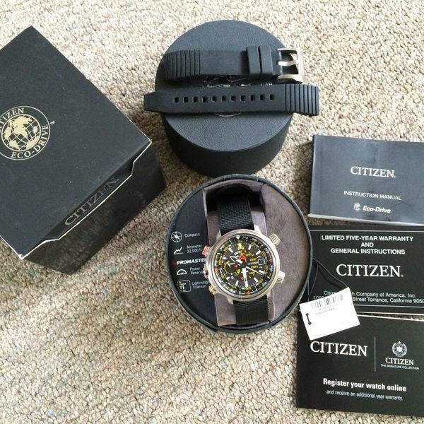 FS: Citizen Eco Drive Altichron titanium compass altimeter BN5030-06E ...