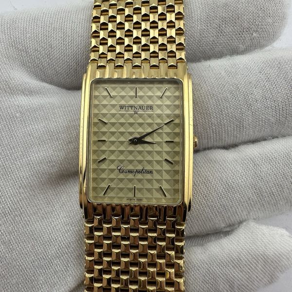 Vintage 90's Wittnauer Cosmopolitan Quartz Gold Plated Tank Watch - New battery | WatchCharts ...