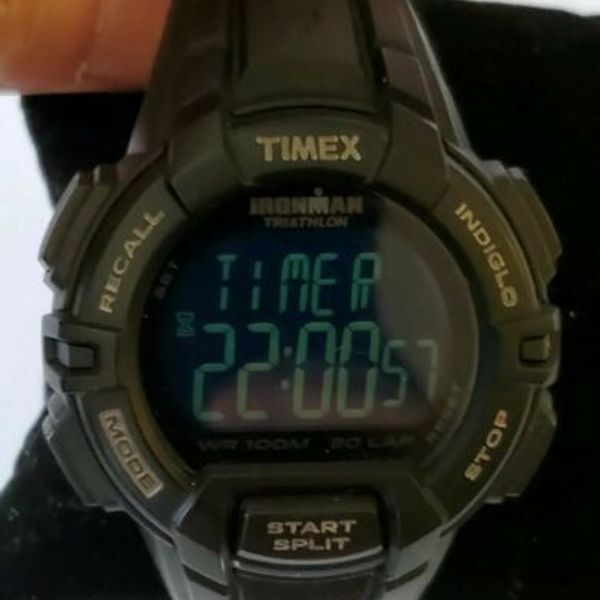 Timex Full T5K793-Size Ironman Rugged 30 Watch Blackout Men's Watch ...